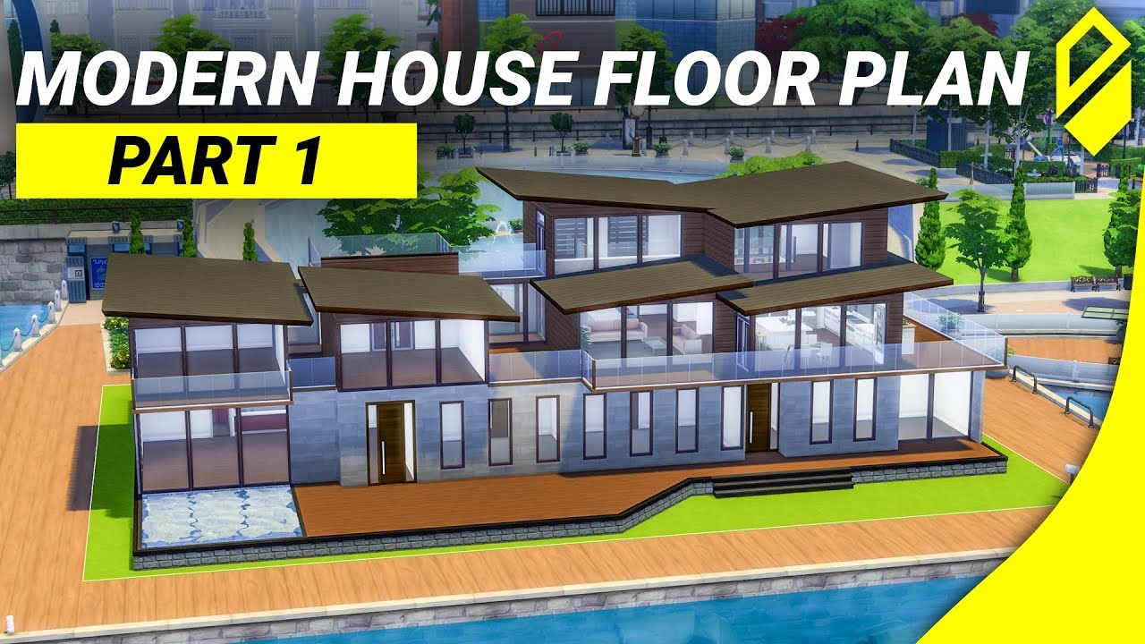 Modern House Floor Plan Part 1 Youtube