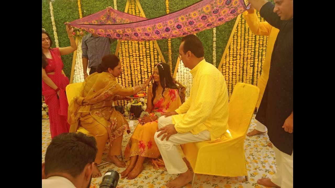 Haldi And Mehndi Ceremony Par 1 Vlog Youtube
