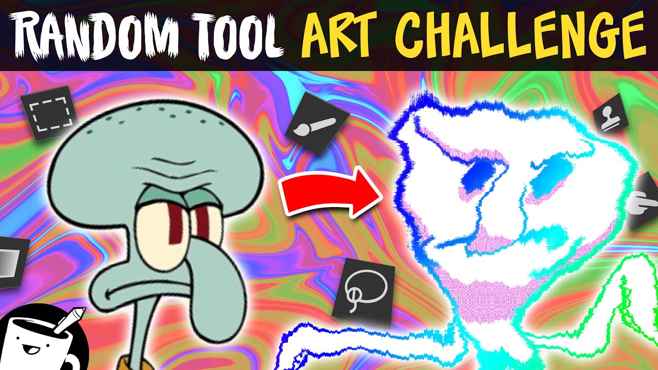 Random Photoshop Tool Drawing Challenge 2 Youtube