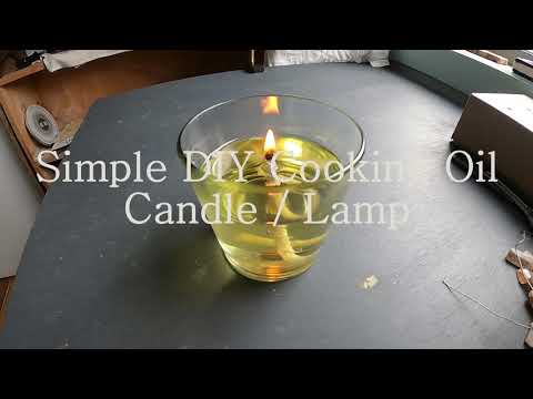 Simple Diy Cooking Oil Candle Lamp Ep10 Youtube