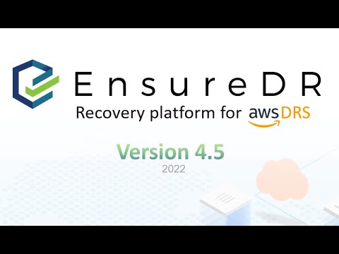 Ensuredr For Aws Drs V4 5 Youtube