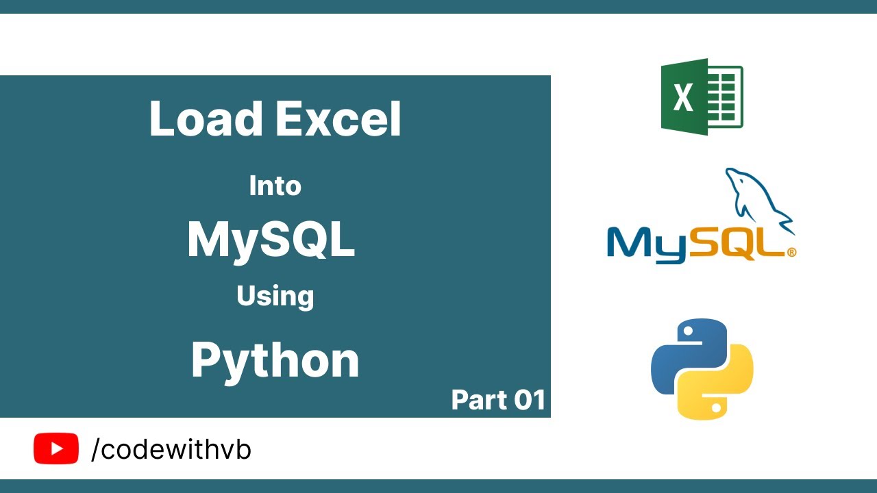 Loading Excel Data Into Mysql With Python Pandas Step By Step Tutorial