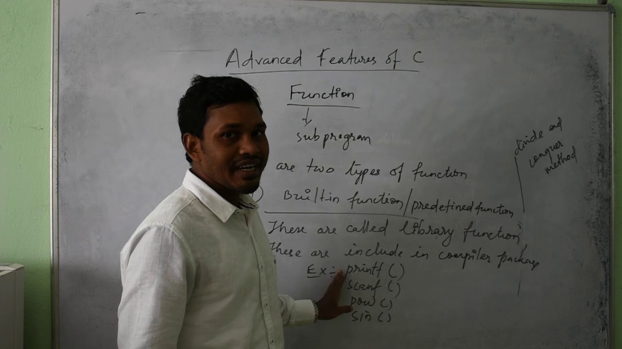 Functions In C Programming Youtube