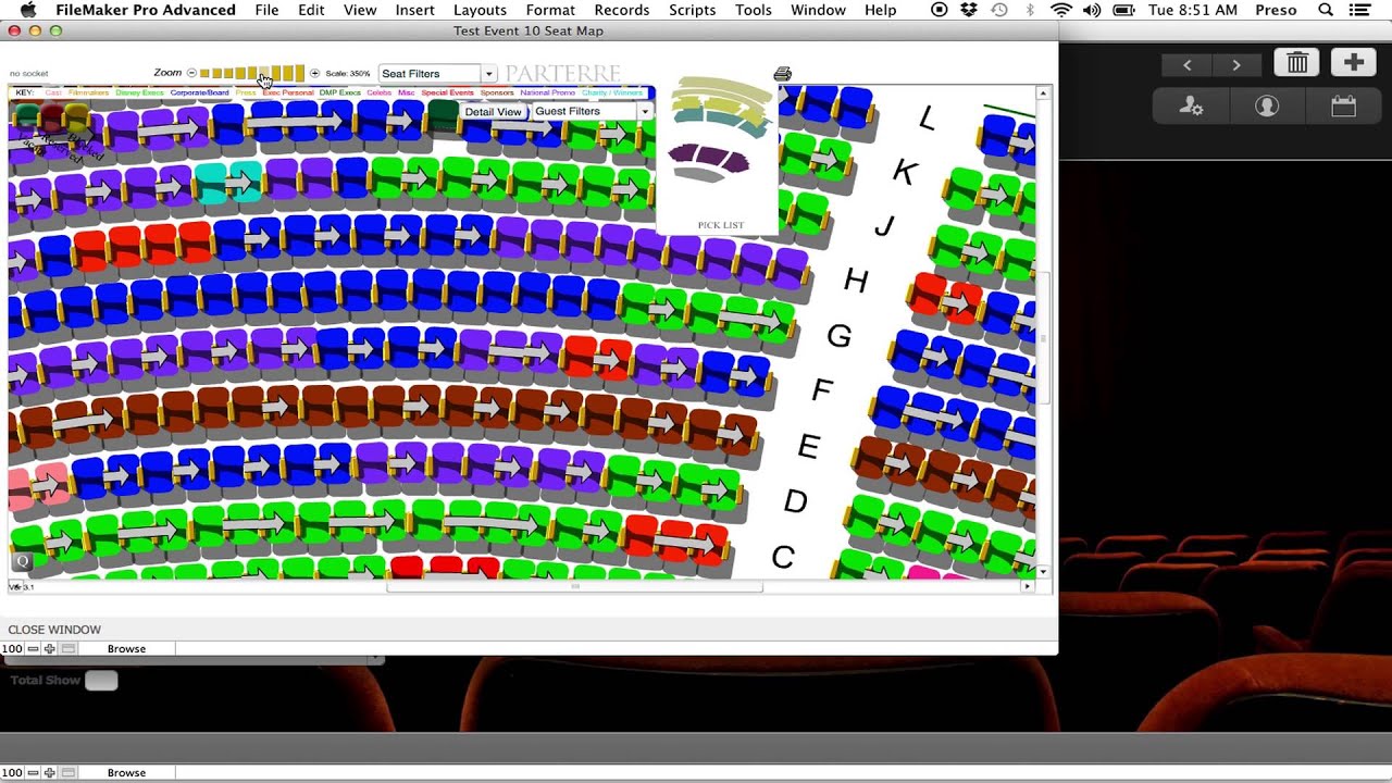 Theater Seating Chart