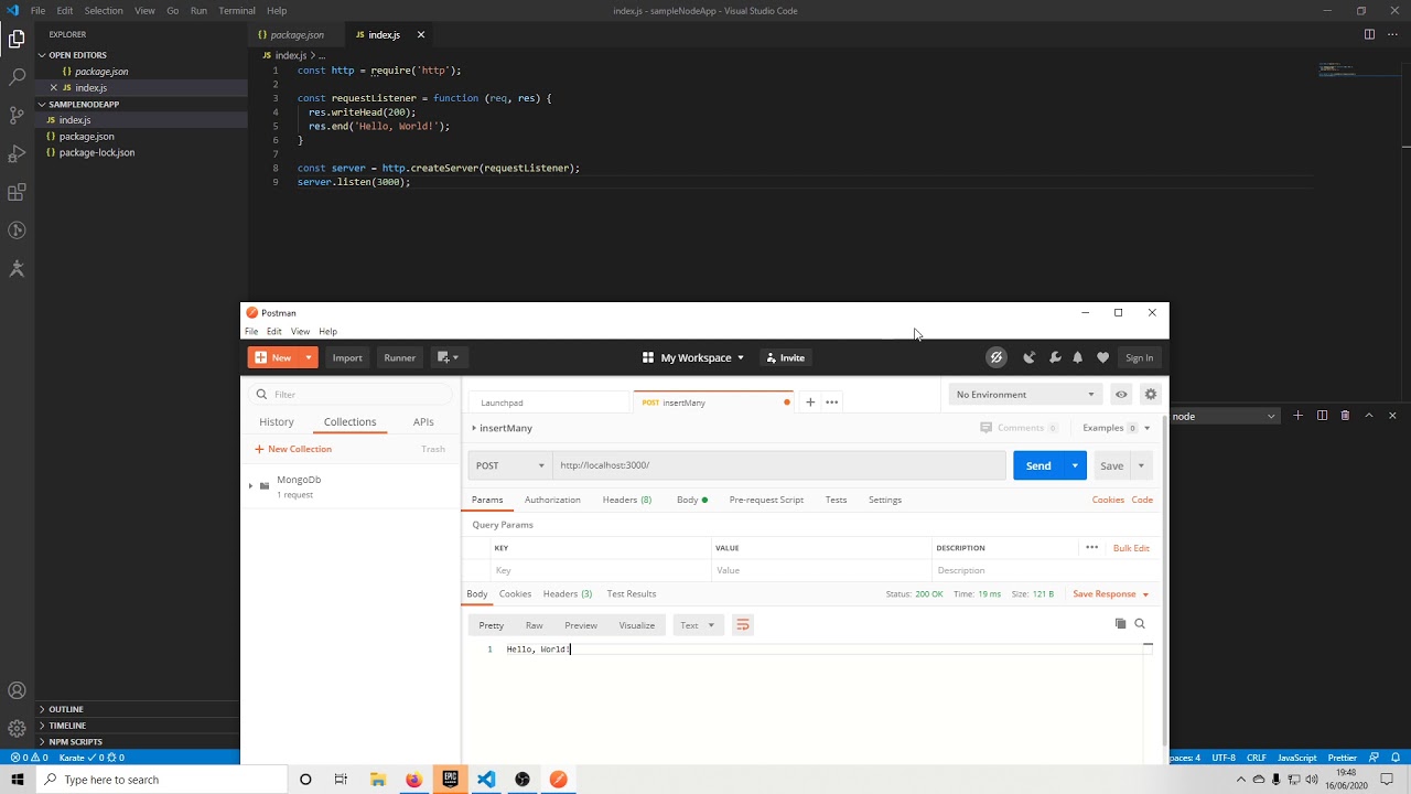 Quick Node Express Server Libpastor