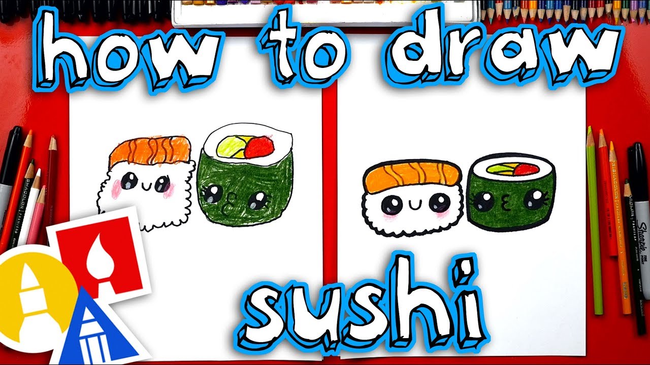 How To Draw Cartoon Sushi Youtube