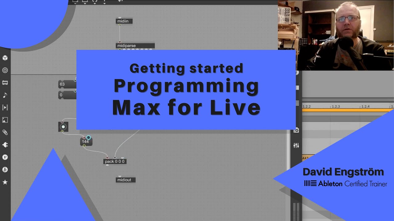 Getting Started Programming Max For Live David Engström Se Youtube