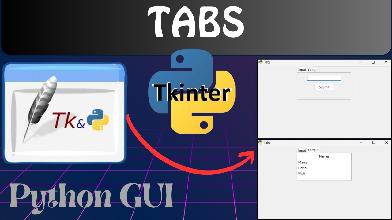 Python 17 Tkinter Tutorial For Beginners Tabs Youtube