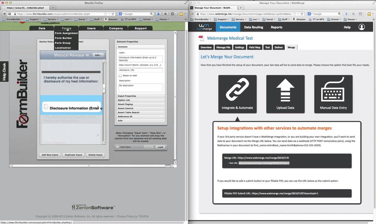 Post Json To Webmerge Pdf With Iformbuilder Youtube