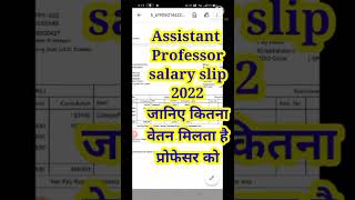 Original Salary Slip 2023 I Assistant Professor Salary Slip As Per Ugc