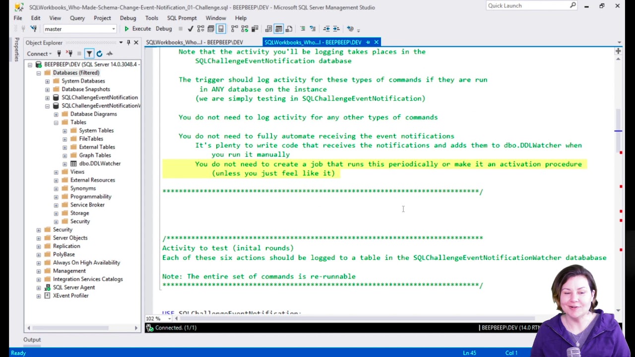Sqlchallenge Event Notifications Challenge Youtube