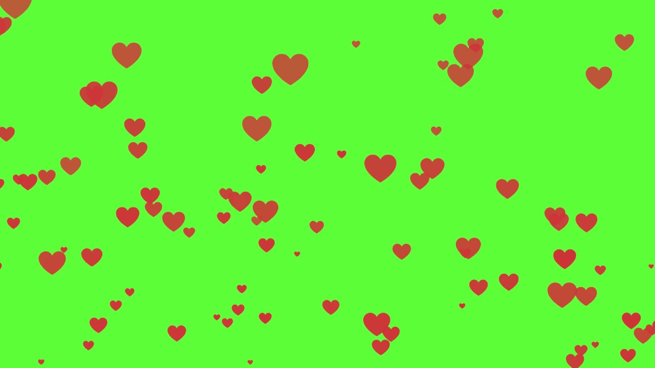 Flying Hearts Green Screen Effects Youtube