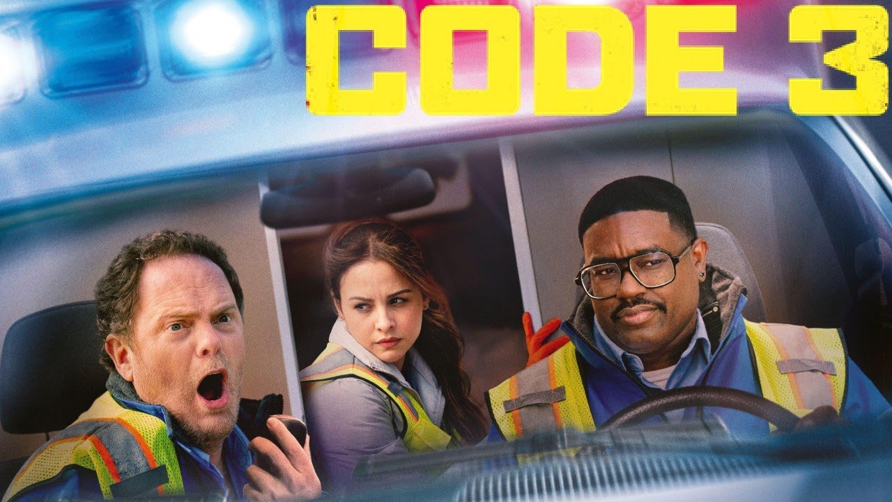 Code 3 2025 Film Rainn Wilson Lil Rel Howery Aimee Carrero Yvette