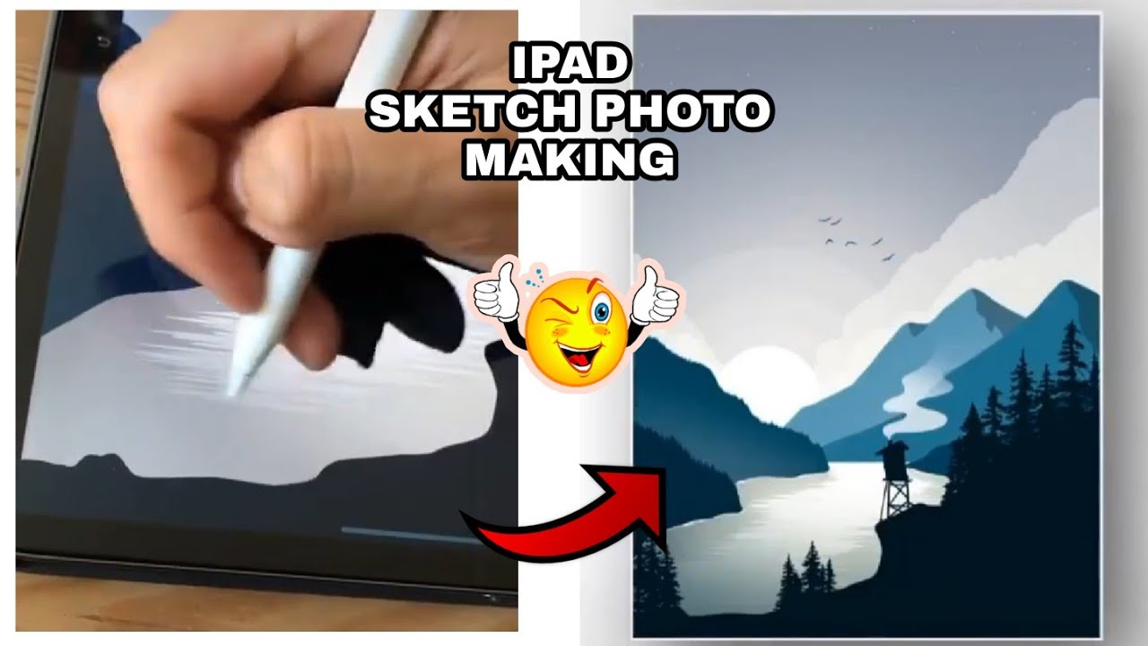 Ipad Sketch Photo Making And Creative Art Designing Diy Youtube