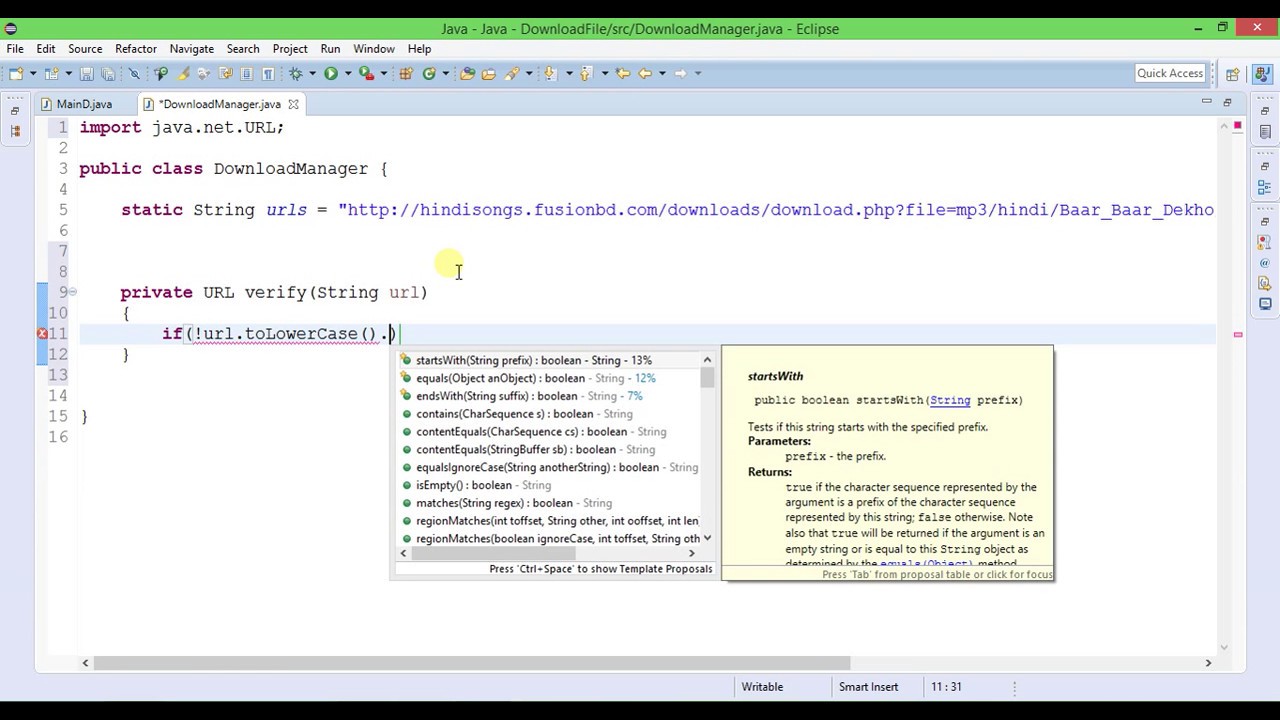 Java Download File From Internet Part 1 Youtube
