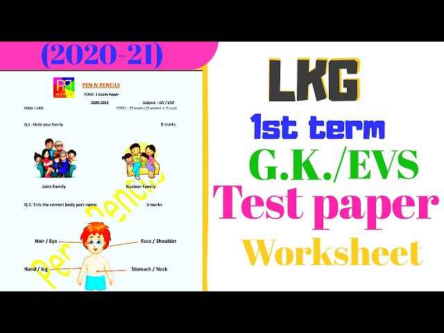 Lkg Ukg Gk Worksheet Gk Worksheet For Class Lkg Ukg Class 60 Off