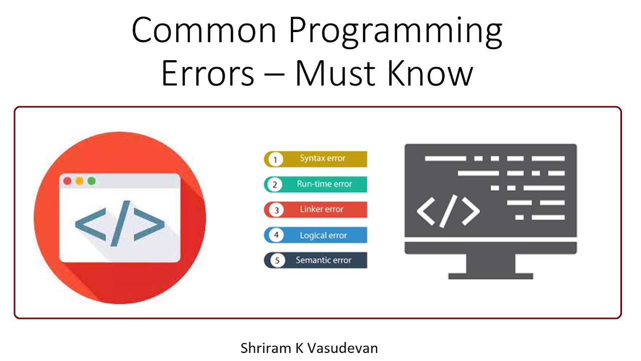 Common Programming Errors Syntax Linker Run Time Logical And