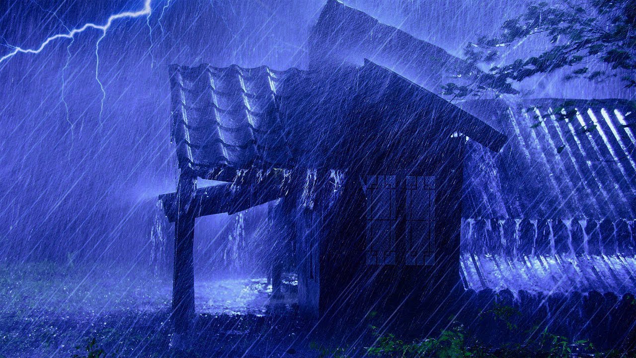 Relax Fall Asleep In Minutes With Huge Rain On Tin Roof Powerful