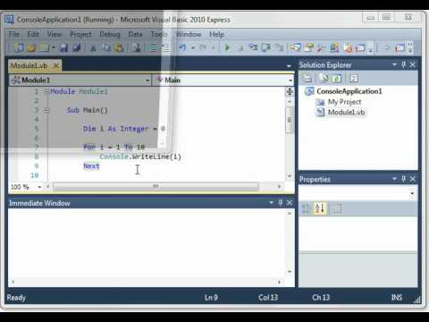 Visual Basic 10 For Loops Youtube