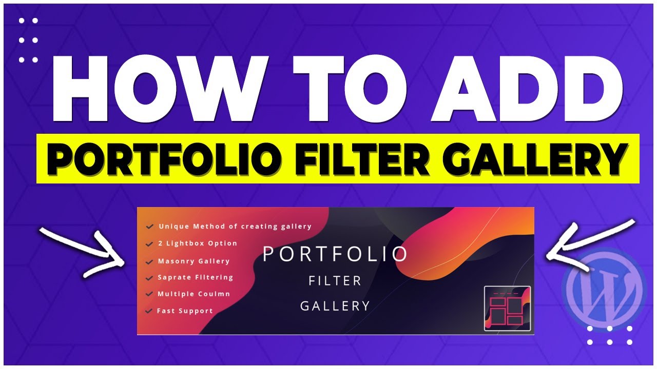 Portfolio Filter Gallery Wordpress Plugin Tutorial 2021 Youtube