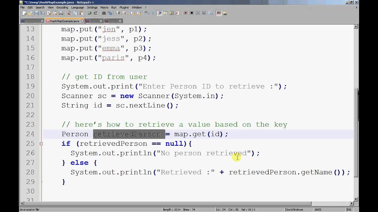 Using Hashmaps Youtube