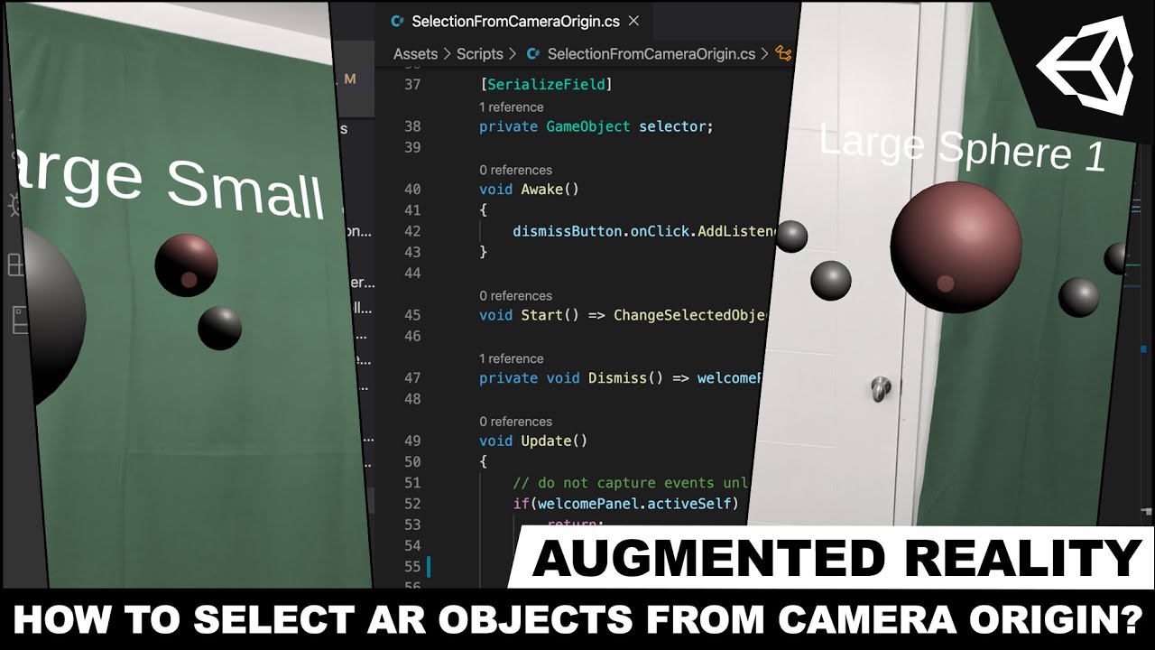 Unity3d With Ar Foundation How To Select Ar Objects From Camera