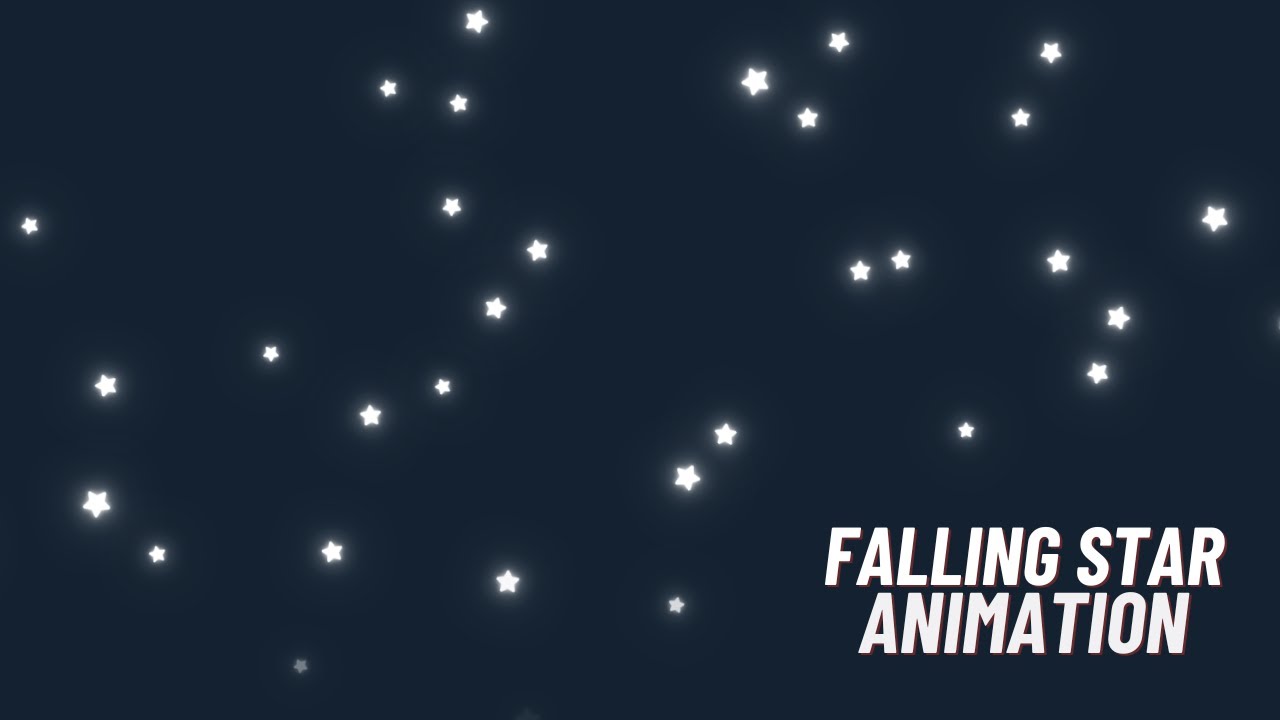 Star Falling Animation Using Html Css And Javascript Youtube