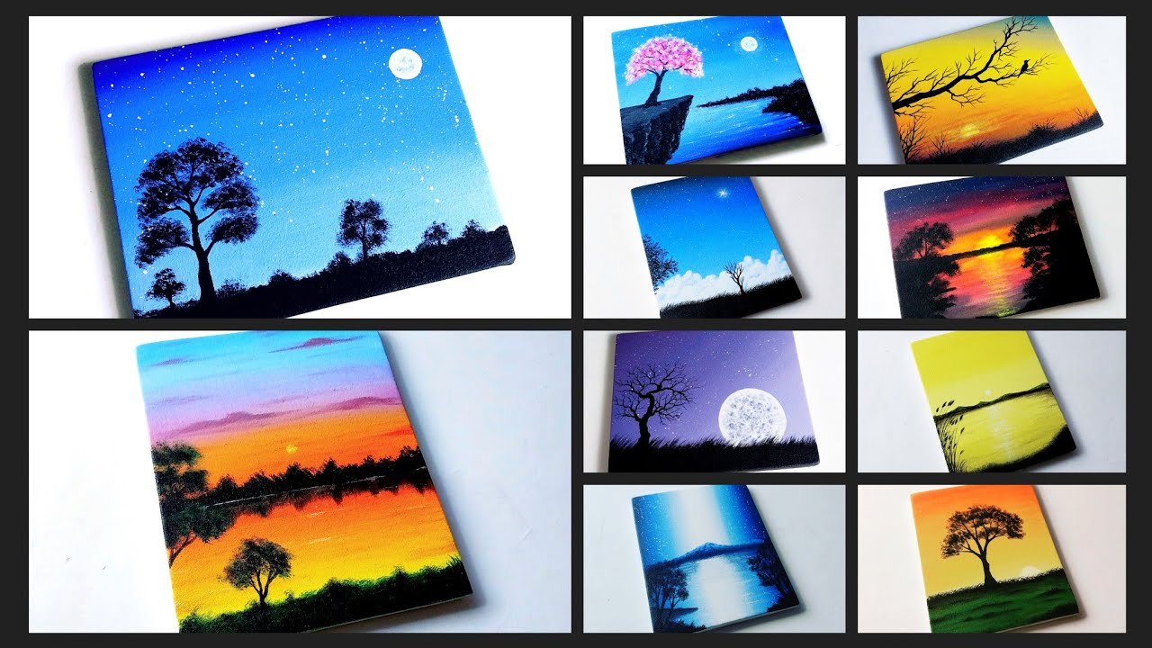 10 Acrylic Painting For Beginners Youtube