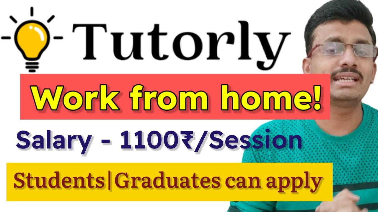 Tutorly Online Tutoring Work From Home Itsnetaji Parttimejobs Youtube