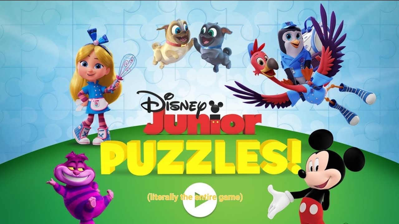 Playing Disney Junior Puzzles The Entire Game Youtube