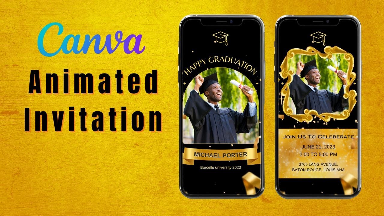 Animated Canva Invite Instructions Youtube