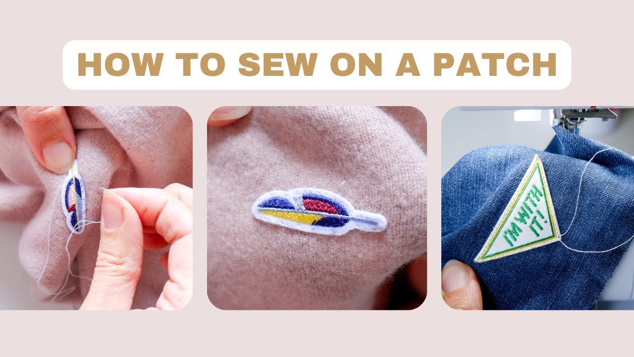 How To Sew On A Patch Youtube