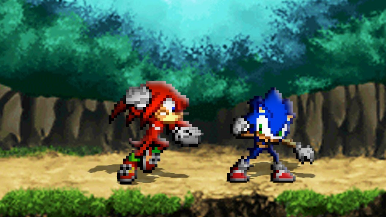 Sprite Battle Sonic Vs Knuckles Youtube