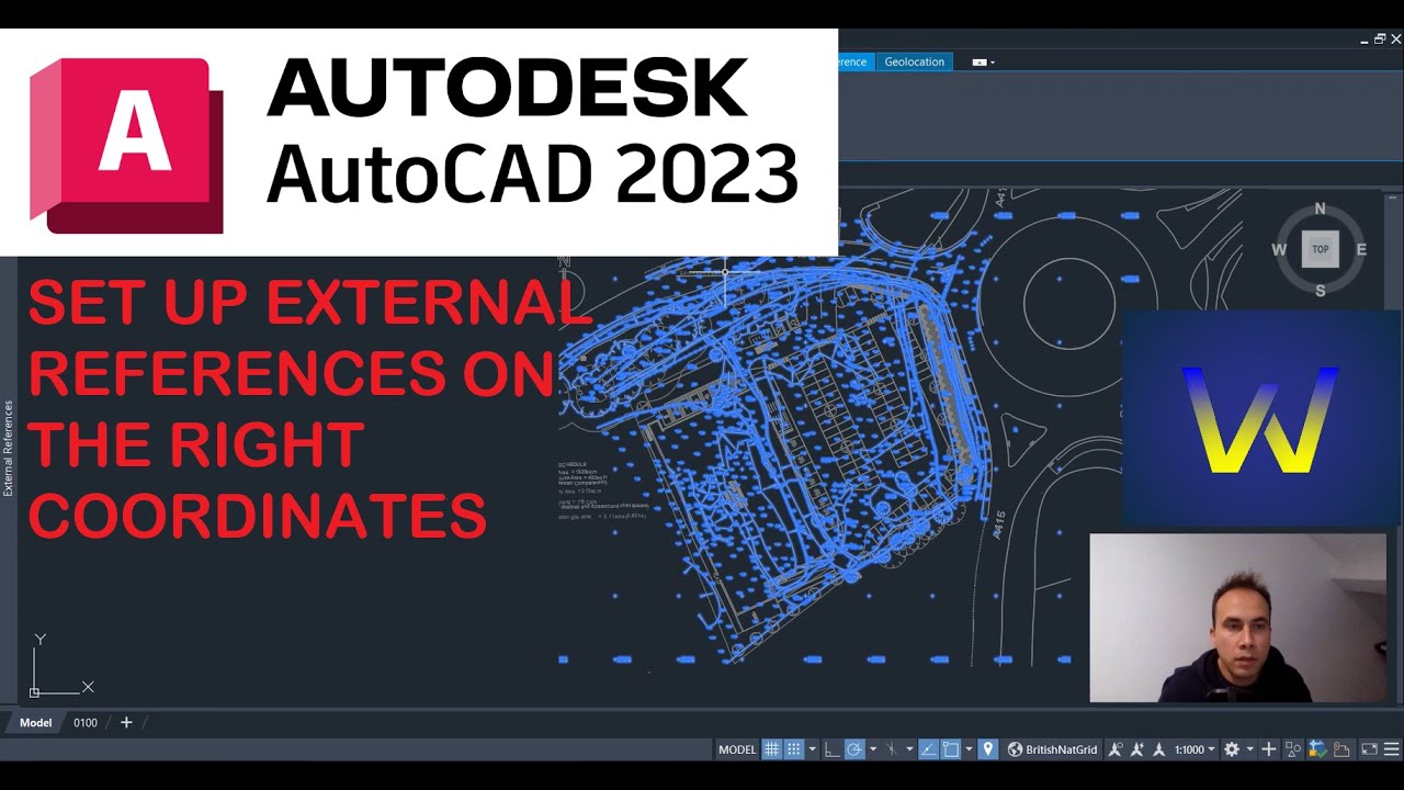 Set Up External References In Autocad 2023 On The Right Coordinates