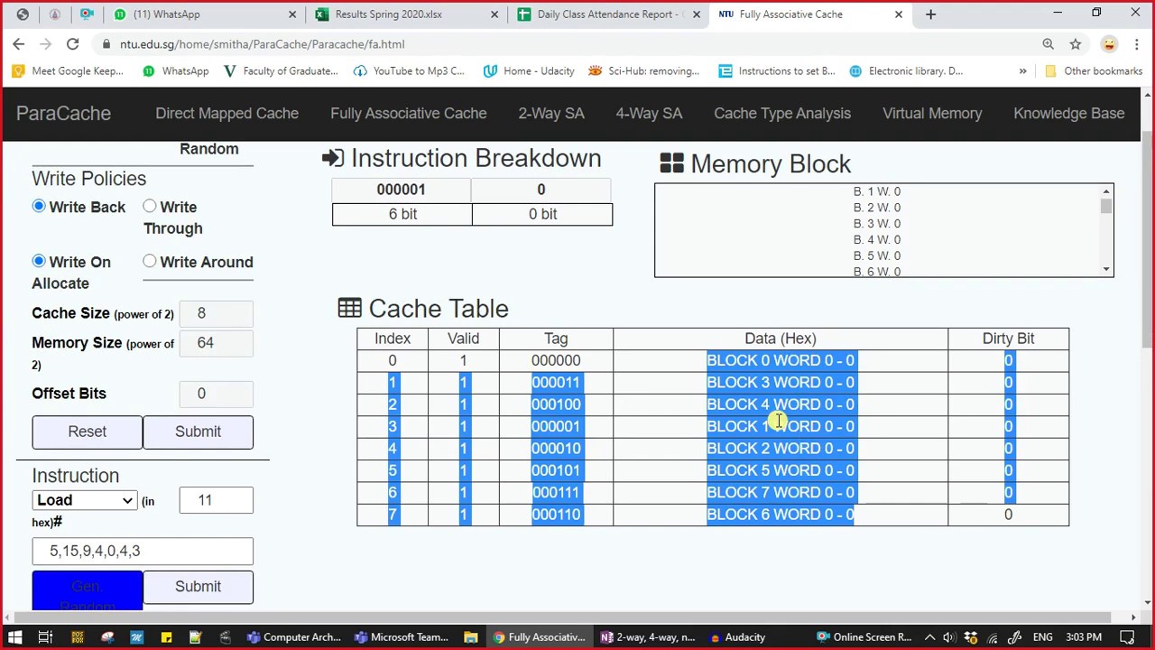 07 3 Tutorial On Cache Simulator Fully Associative Cache Memory