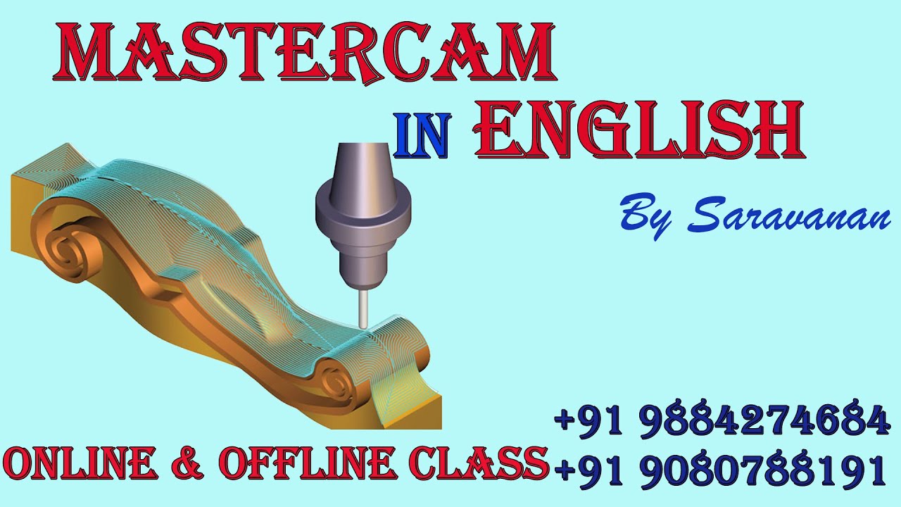 Mastercam Tutorial In English Mastercam Training In English Youtube