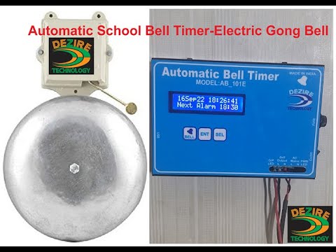 Automatic School Bell Timer Model Ab101e Schoolbell Youtube