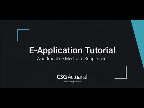 Woodmenlife Med Supp E App Tutorial Youtube