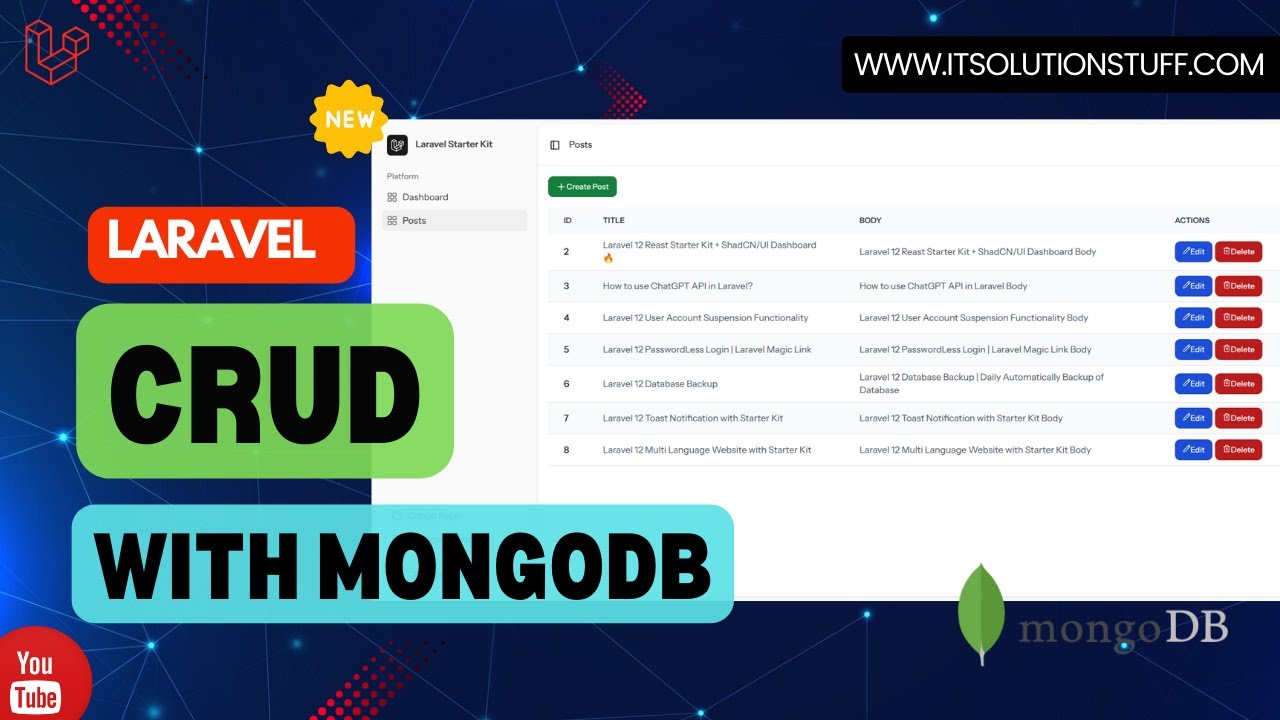 Laravel Mongodb Crud Complete Guide For Beginners Youtube