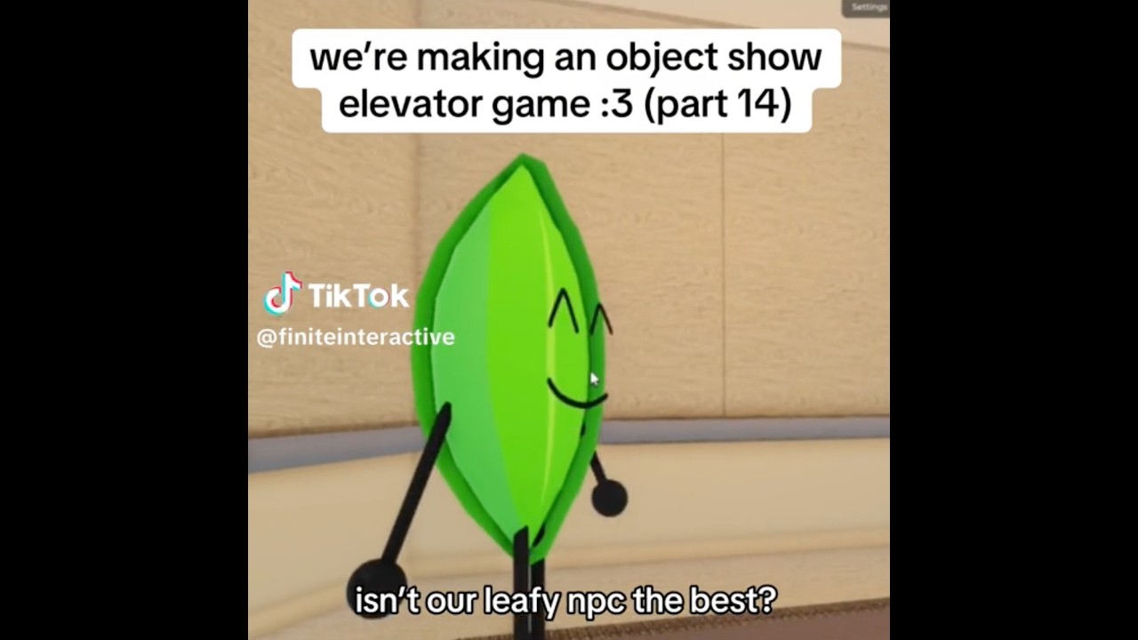 Object Show Elevator Tiktok Compilation Bfdi One Itft Youtube