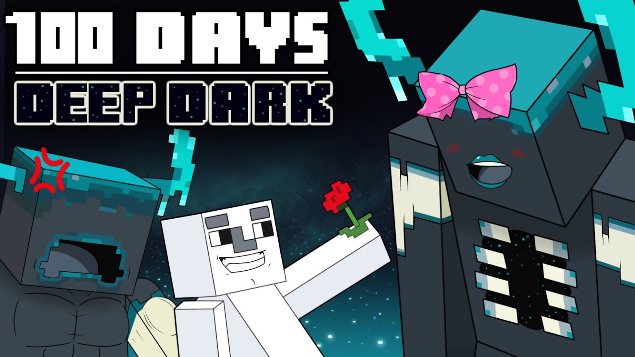 100 Days Minecraft Deep Dark Youtube
