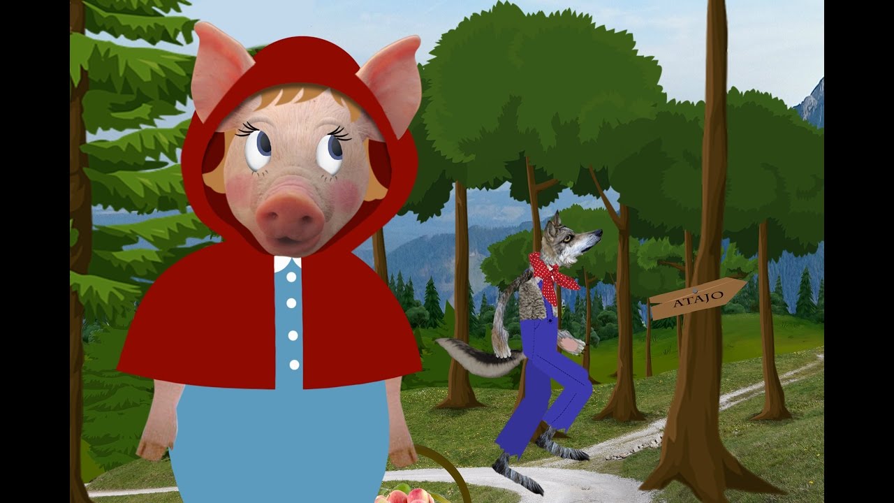 Cuento Caperucita Roja Y El Lobo Feroz Video Y Fabula Infantil En