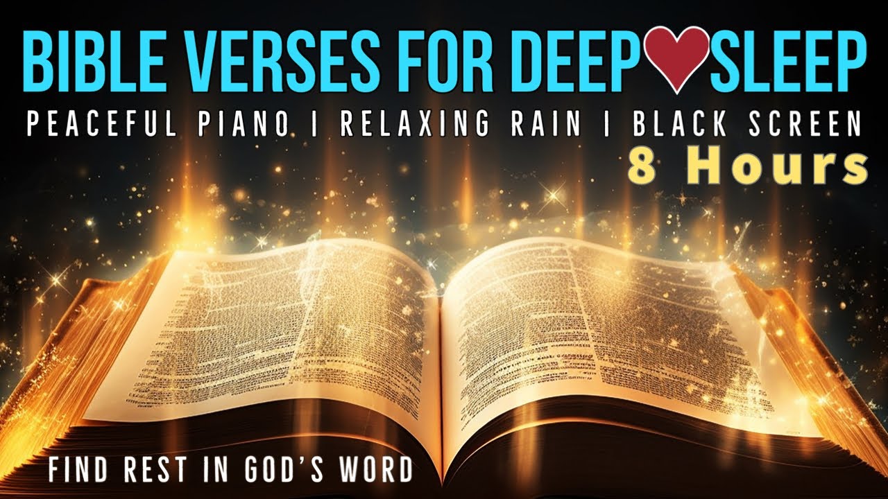 пёџ8 Hrs Peaceful Bible Verses Rain Thunder Deep Sleep Christian Sleeping