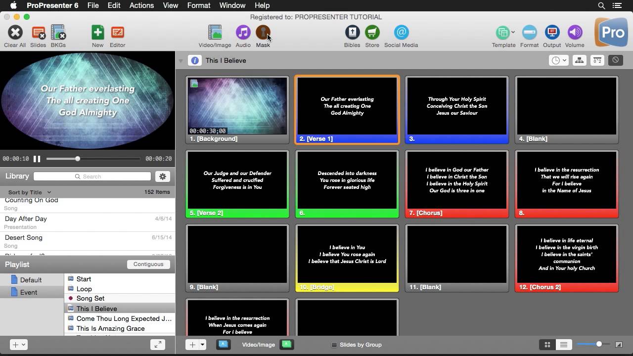 Propresenter 6 Masks Youtube