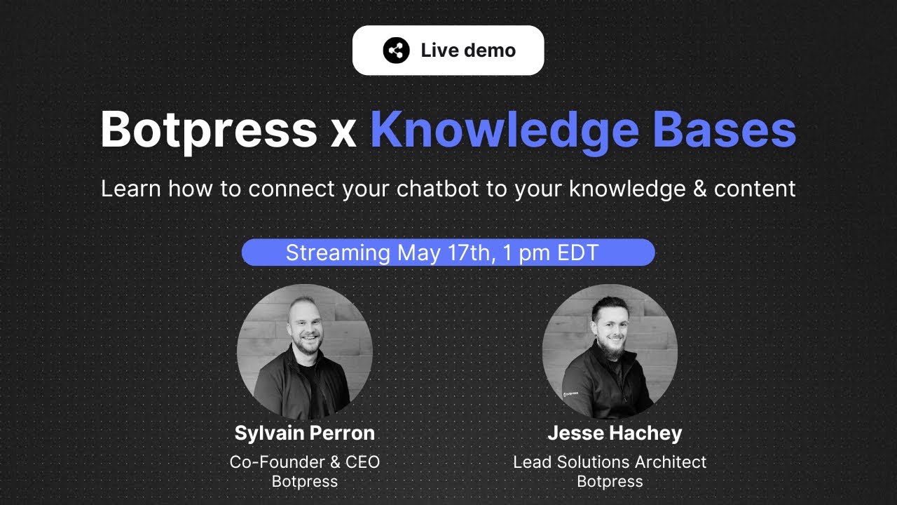 Botpress X Knowledge Bases Youtube