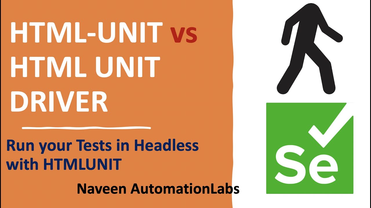Html Unit Vs Htmlunit Driver Headless Browser Youtube