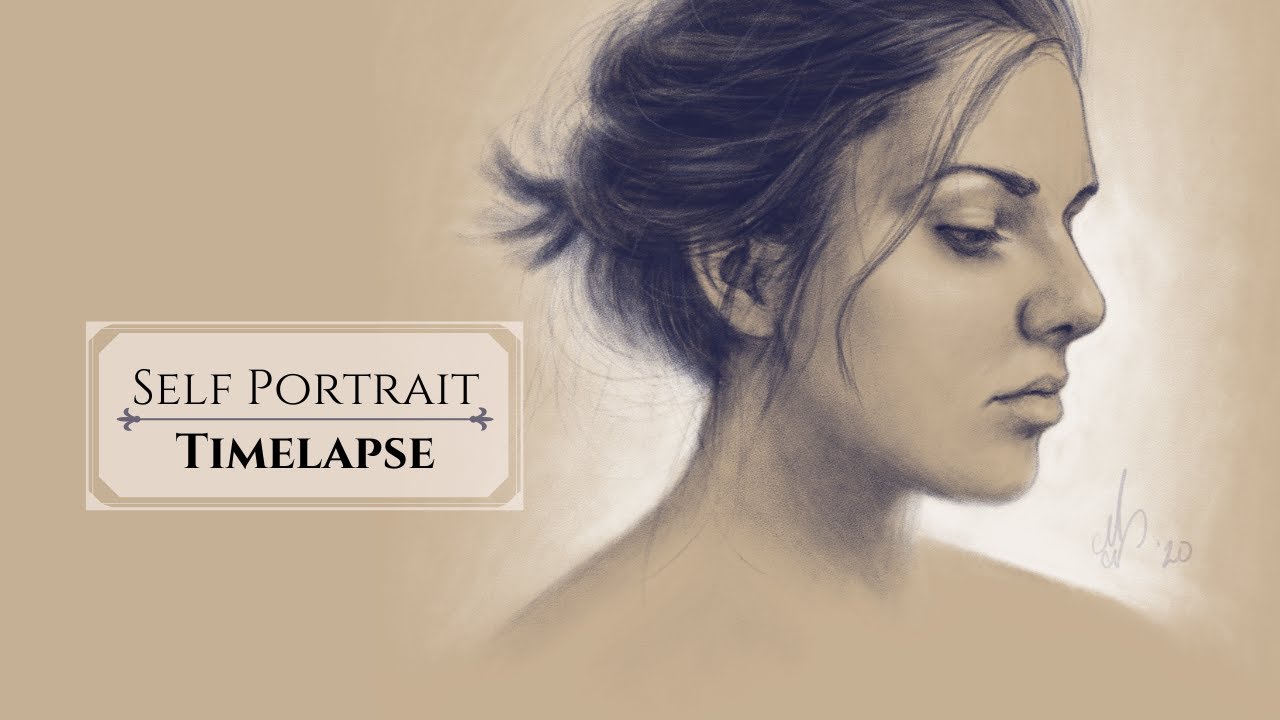 Self Portrait Digital Art Timelapse Youtube