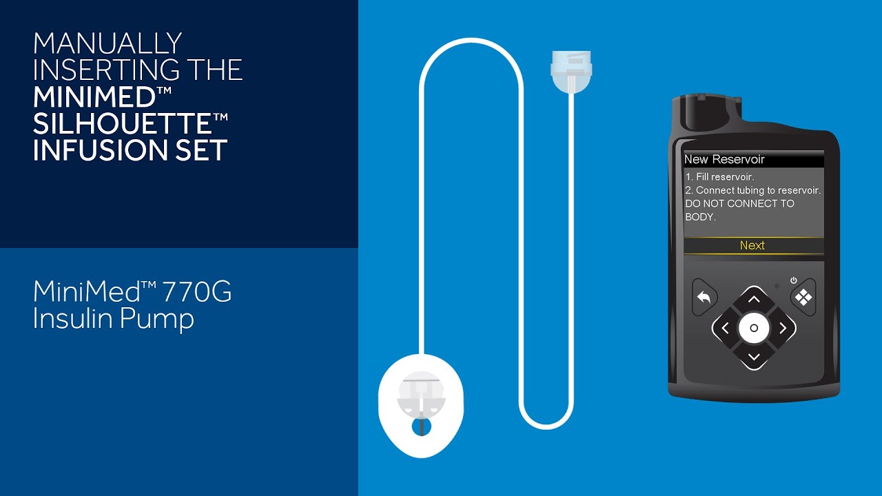 Manually Inserting The Silhouette Infusion Set With Minimed邃 770g
