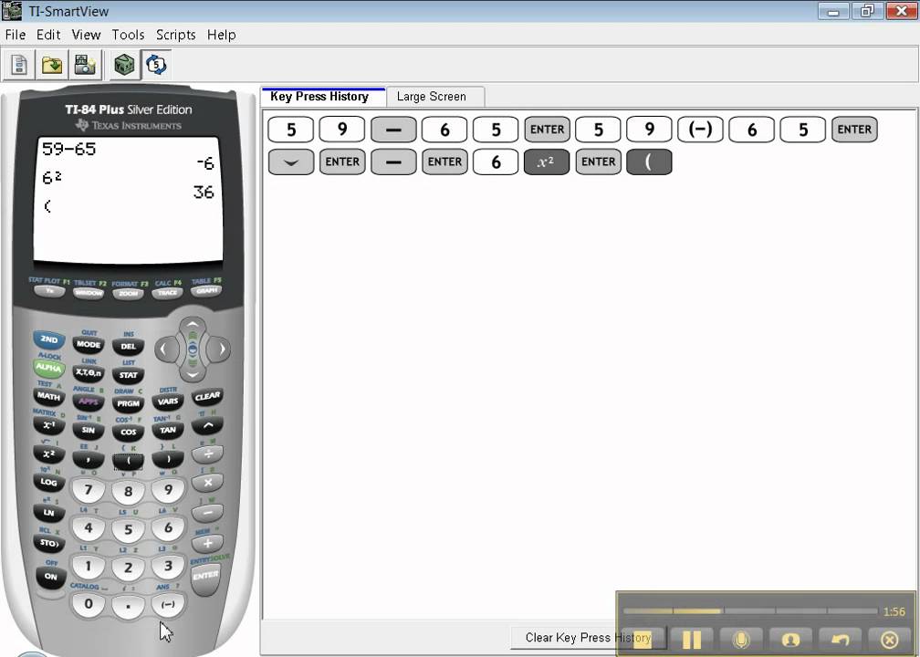 Ti 84 Basic Operations Part 1 Youtube