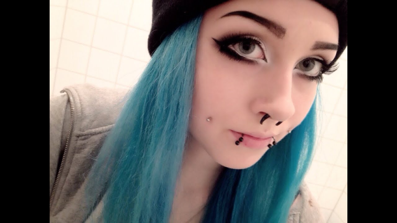 Full Emo Scene Alternative Makeup Youtube